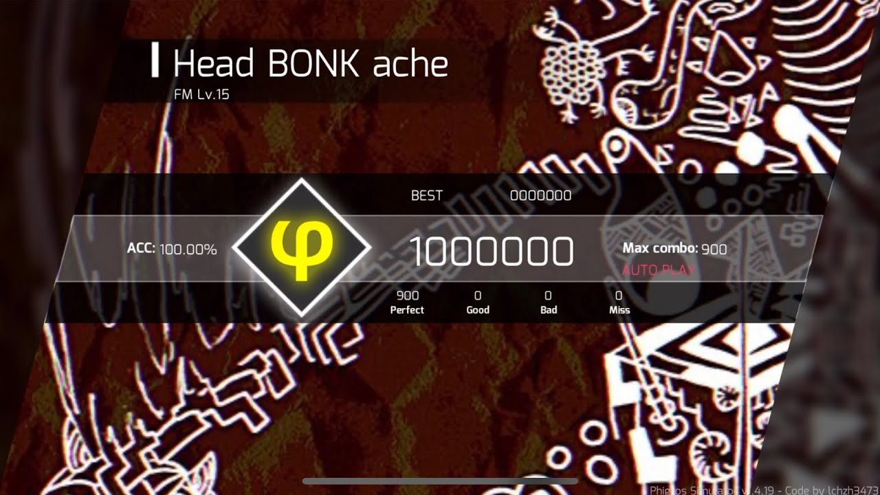 [Phigros fanmade] Head BONK ache (FM Lv.15) - YouTube