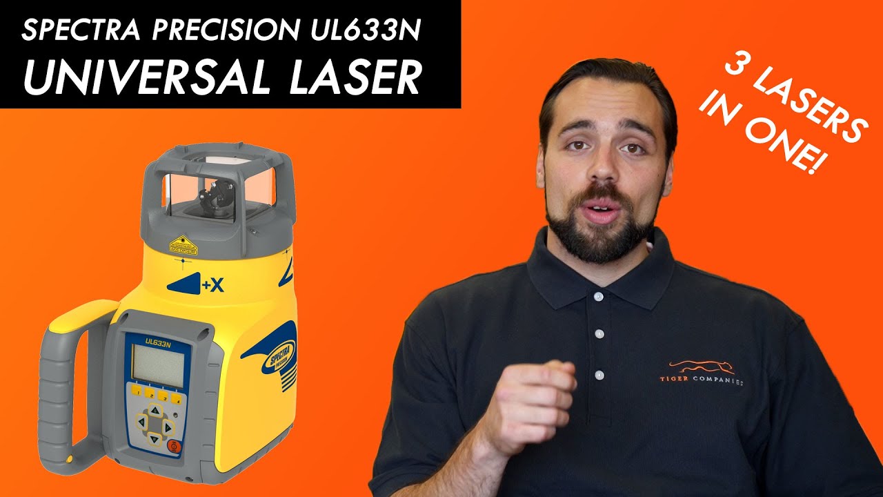 Spectra Precision UL633N Universal Laser - YouTube