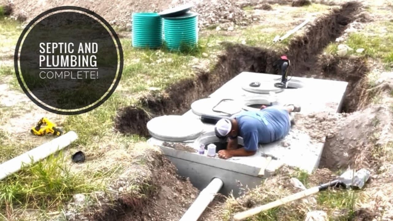 Septic Pipes and Plumbing Complete | Building Our Own Home Ep. 81 - YouTube