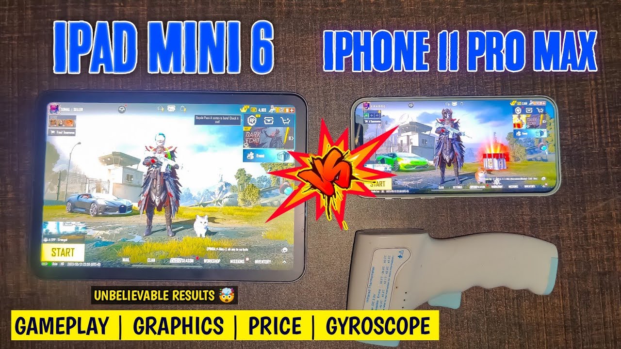 iPad Mini 6 vs iPhone 11 PRO max PUBG Test | Speed, Graphics, and ...