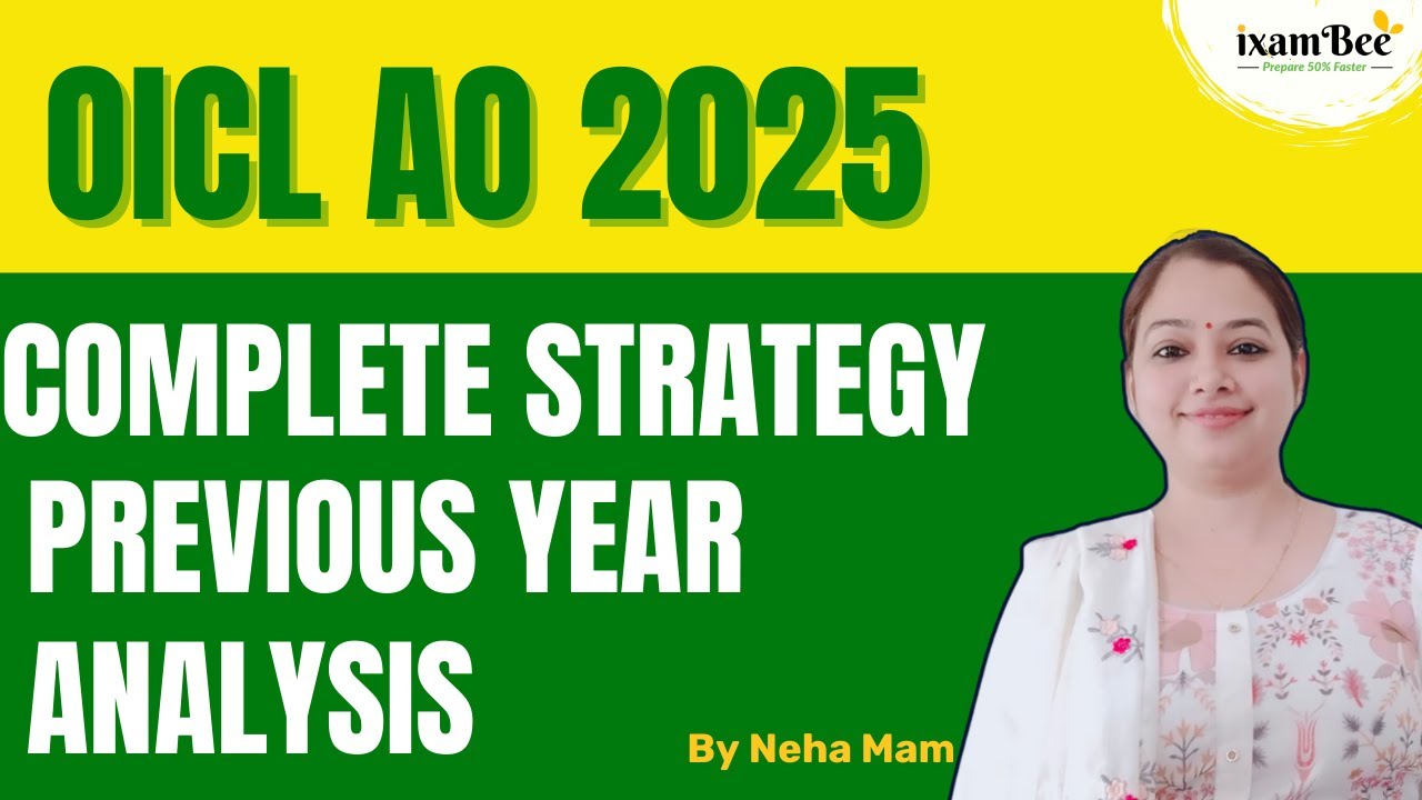OICL AO 2025 | Complete Strategy & Previous Year Analysis - YouTube
