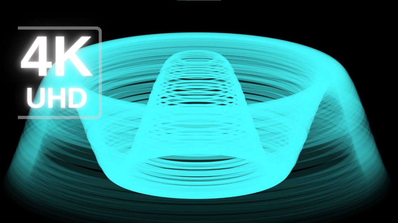 4K Background Video - Screensaver | Blue Waves Animation (1 Hour) - YouTube