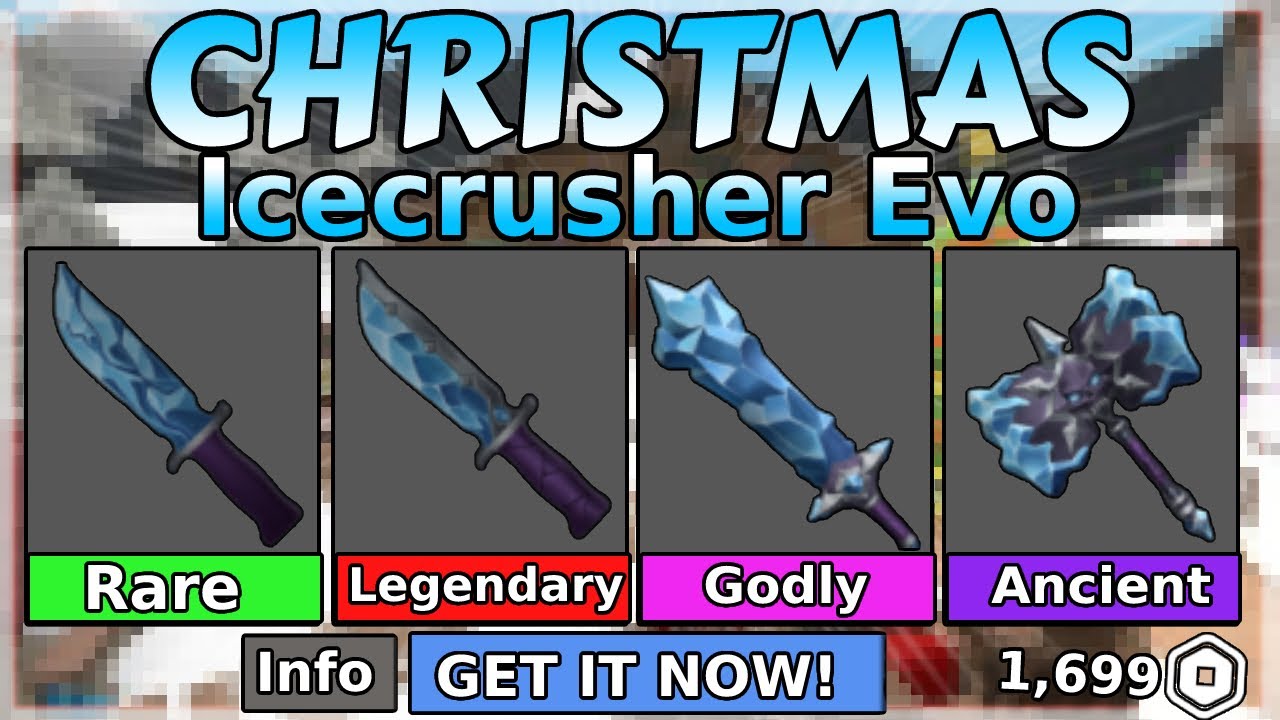 Collecting And Using The New Ice Crusher Evo In Mm2 YouTube
