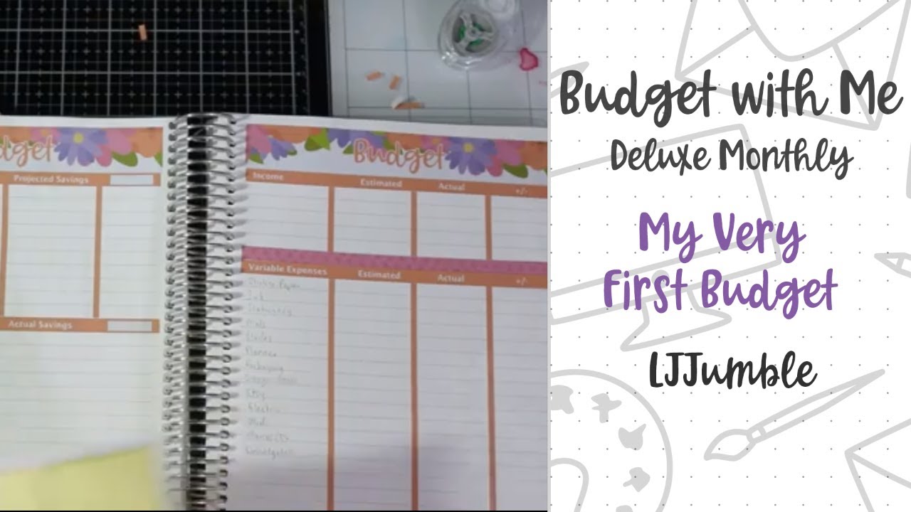 Deluxe Monthly. My Very First Budget. - YouTube