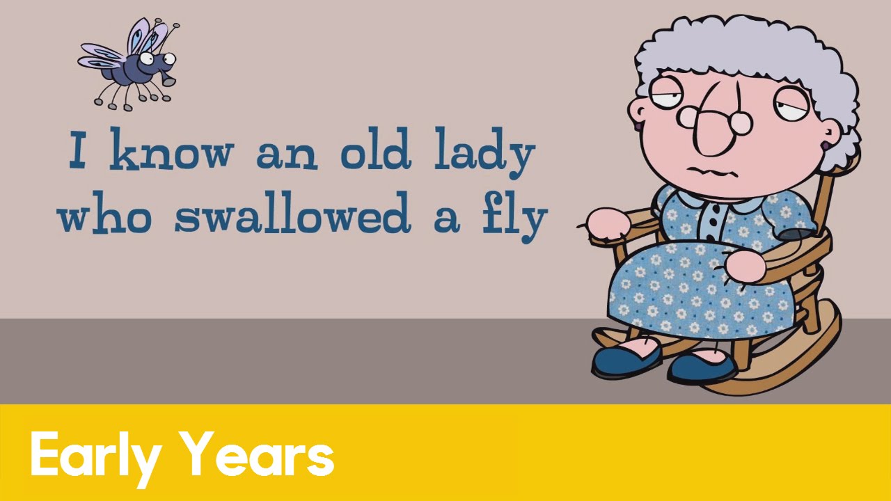 I know an old lady who swallowed a fly | Early Years - Nursery Rhymes ...
