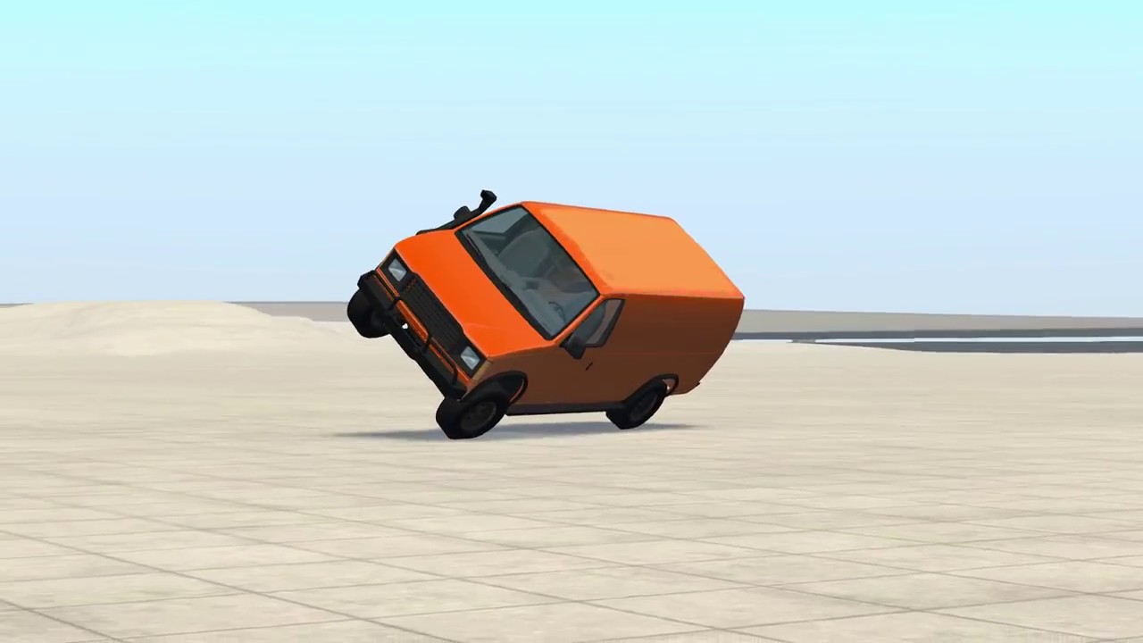 Side Wheelie Driving - Stunt Driving BeamNG Drive - YouTube
