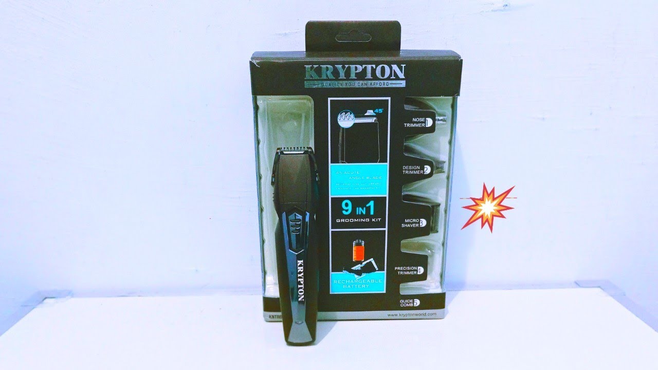 kRYPTON 9 IN 1 GROOMING KIT || KRYPTON TRIMMER || BEST TRIMMER IN THE ...