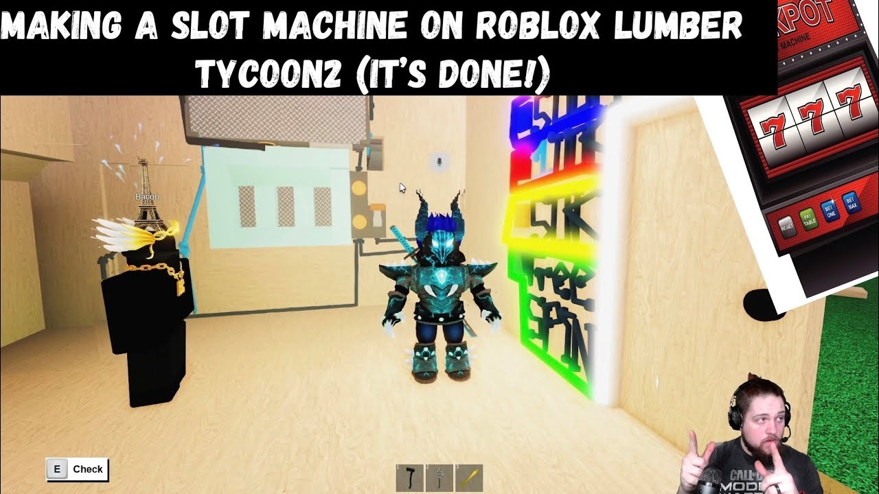 Roblox lumbertycoon2 making a slot machine DONE - YouTube