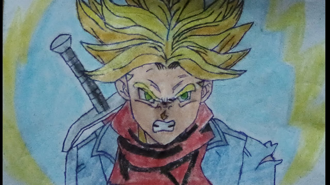 How to draw Trunks SSJ | Rage Step by Step | Dragonball #youtube - YouTube