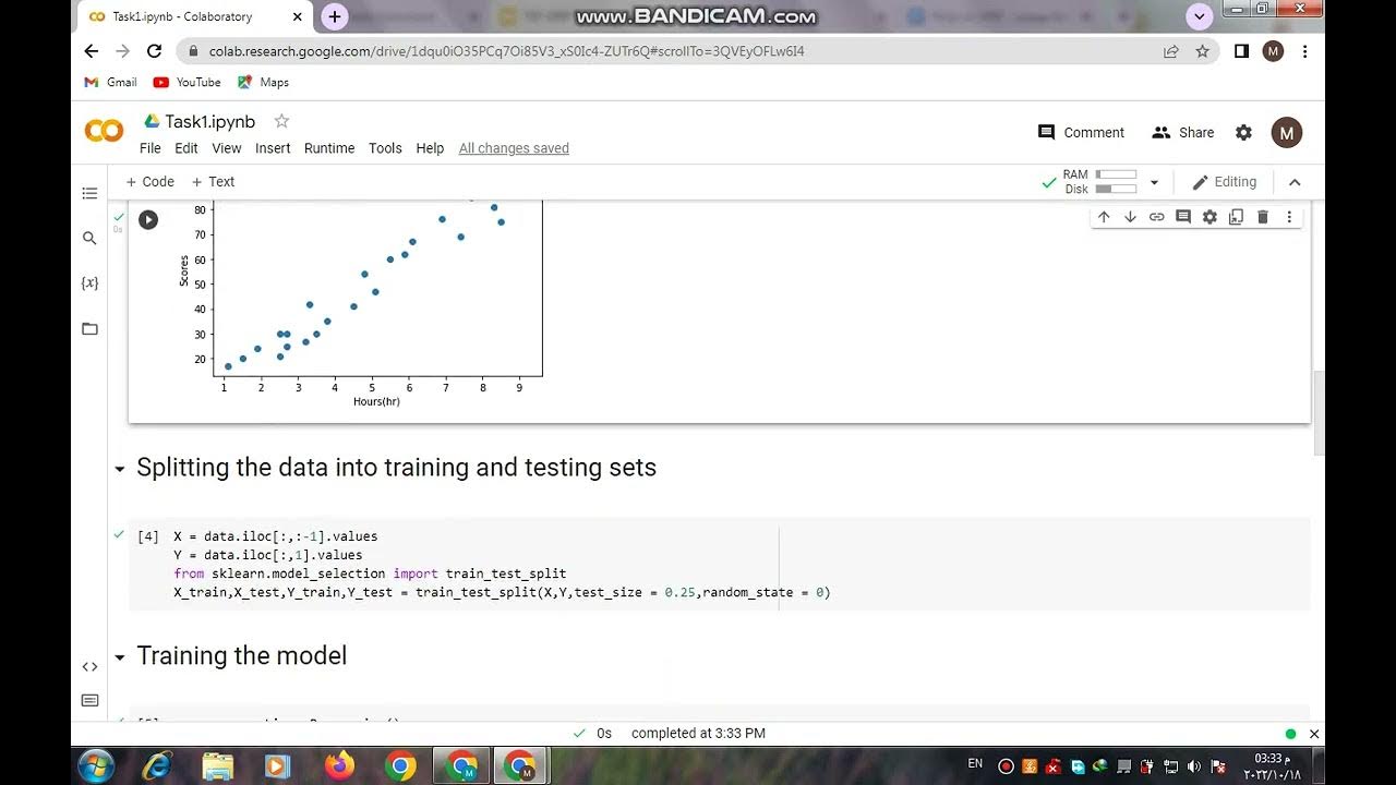 Task#1:Prediction Using Supervised ML (Level-Beginner) - YouTube