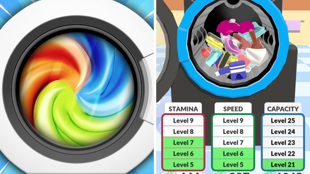 Washing Machine 🧼👗🧽 Gameplay iOS - Washing Clothes - YouTube