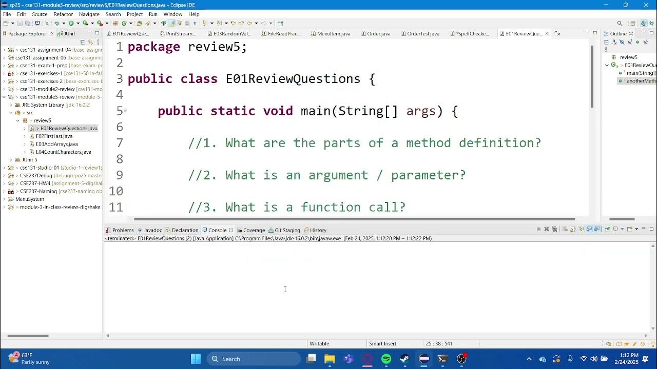 CSE131 - Module 5 Review Session 1 - YouTube