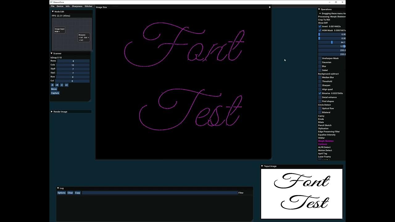 converting a bitmap font to a centerline trace for LED "neon" - YouTube