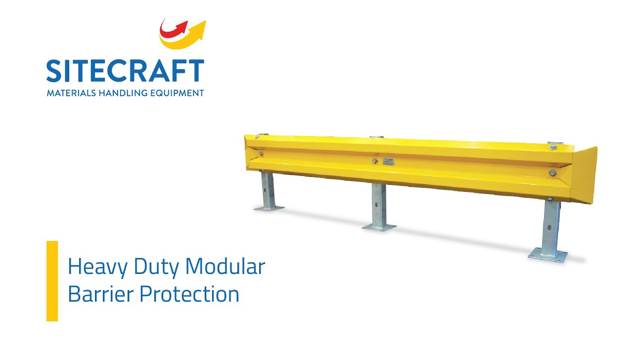 Sitecraft - Heavy Duty Modular Barrier Protection - YouTube