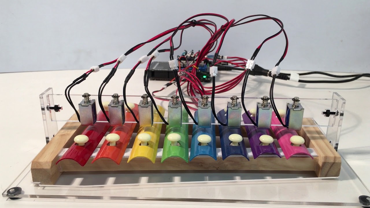 Robotic Xylophone with Adafruit Grand Central #adafruit @adafruit - YouTube
