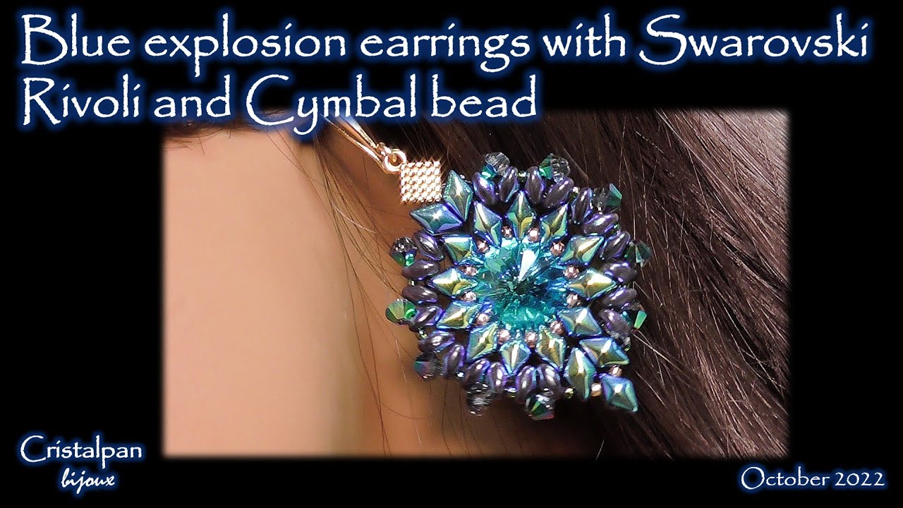 Blue Explosion Earrings - October 2022 - YouTube