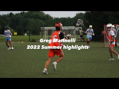Greg Marinelli (Class of 2024) 2022 Summer Lacrosse Highlights - YouTube