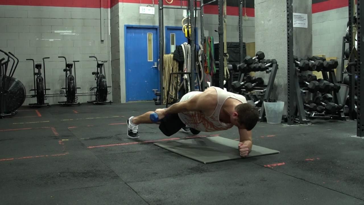 Plank Straight arm hip touches - YouTube