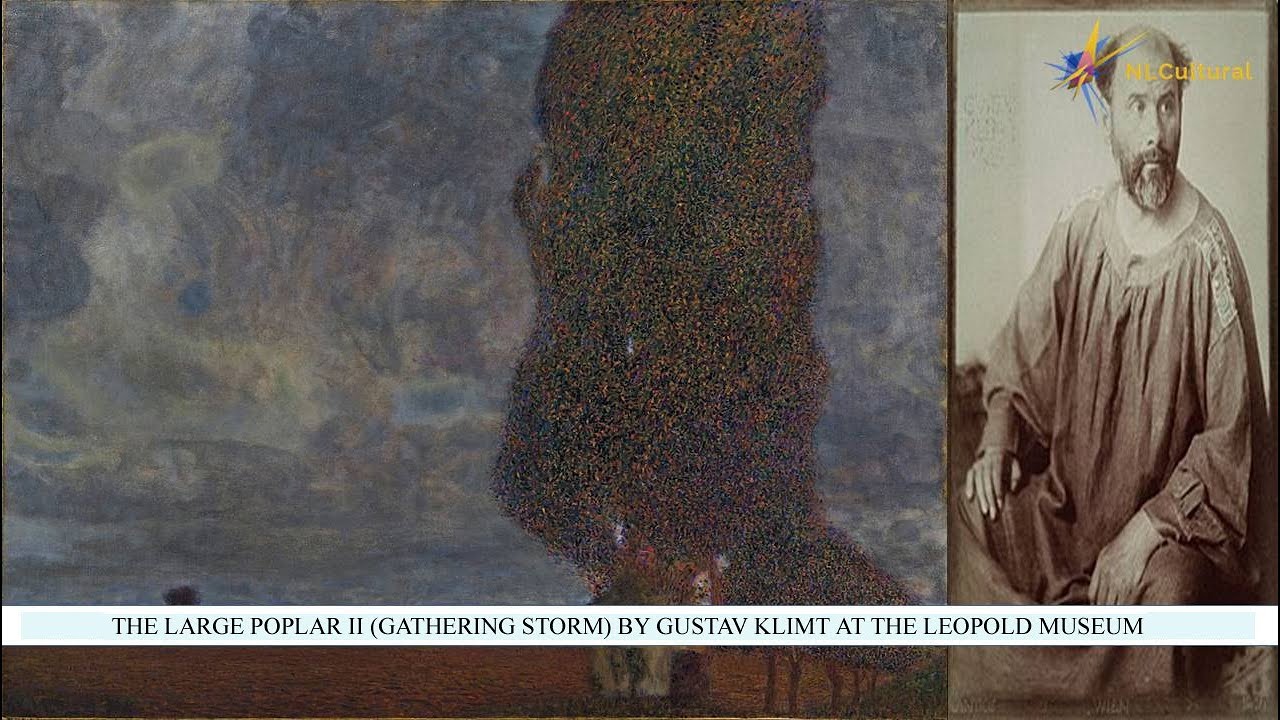 The Large Poplar II Gathering Storm by Gustav Klimt at the Leopold ...