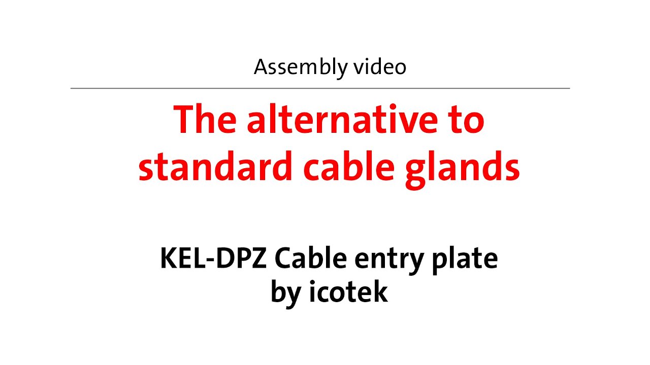 A real alternative to standard cable glands! - YouTube