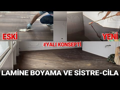 AHŞAP PARKE (LAMİNE) BOYAMA İŞLEMİ #YALIKONSEPTİ