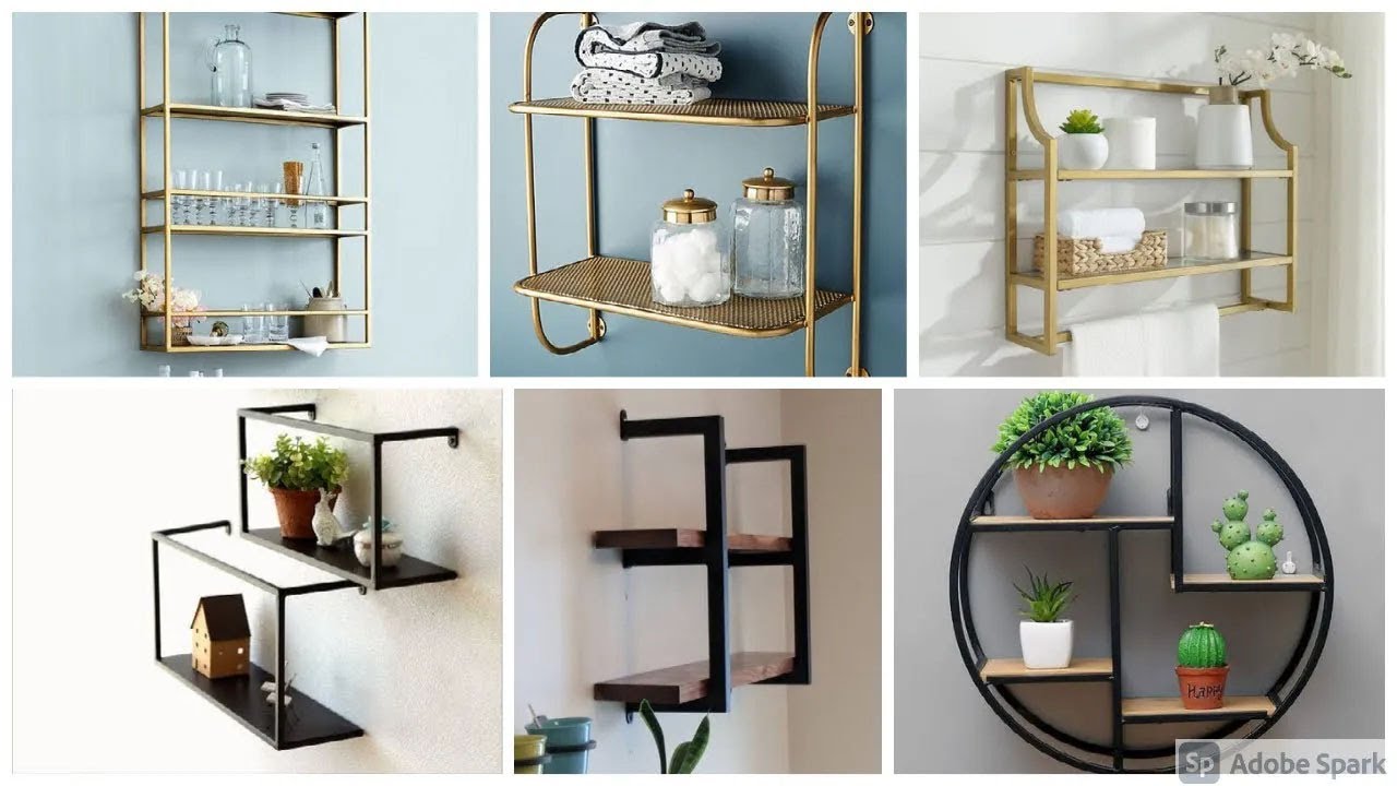 75 Metal Wall Mounted Shelves to decorate your wall - YouTube