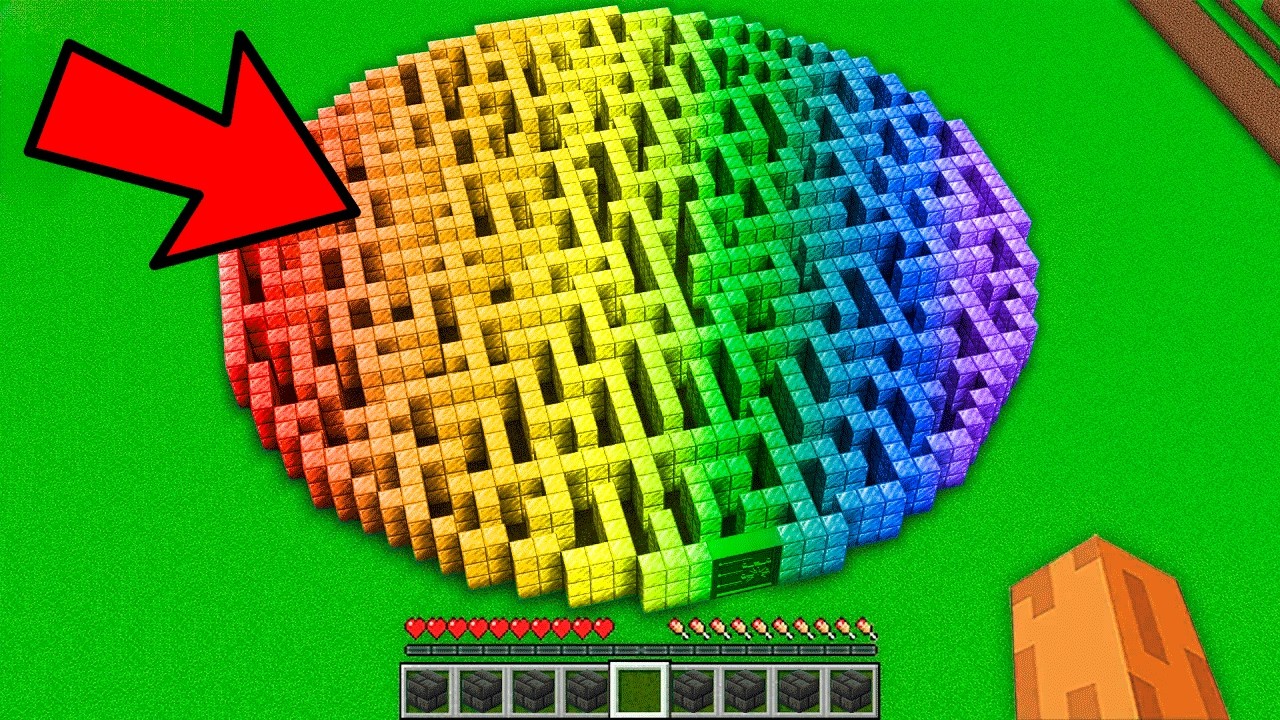 ¡Encontré el LABERINTO MÁS PEQUEÑO en Minecraft! ¿Qué hay DENTRO del ...