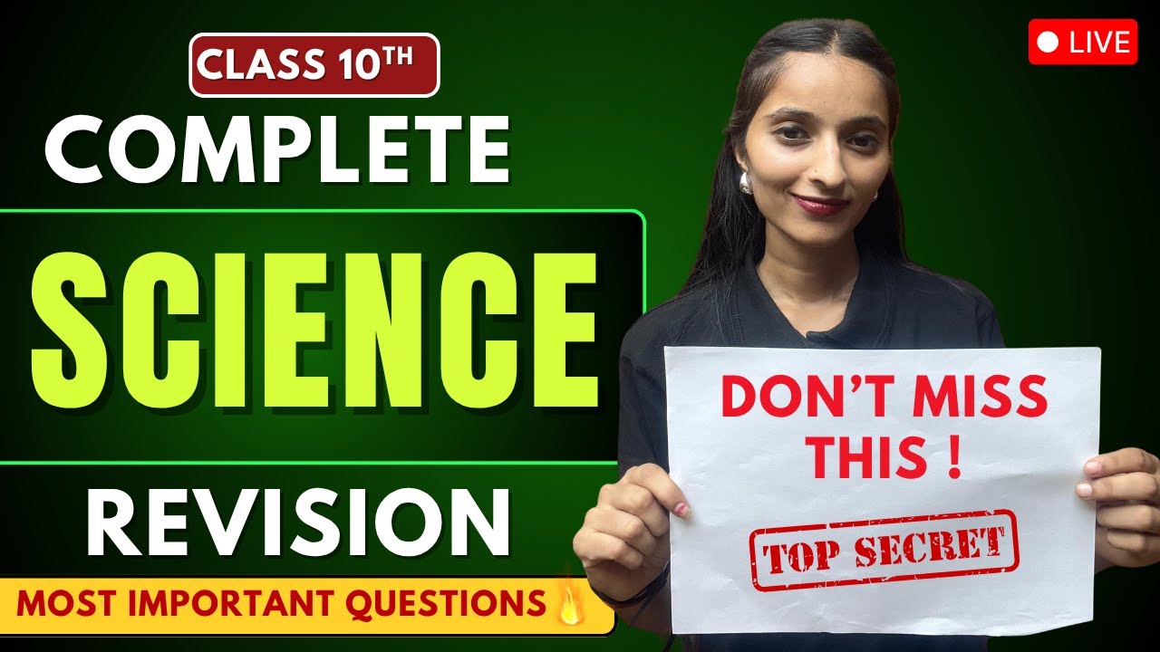 🚀 Complete Science in One Shot | Class 10 | Don’t Miss This LIVE Class ...