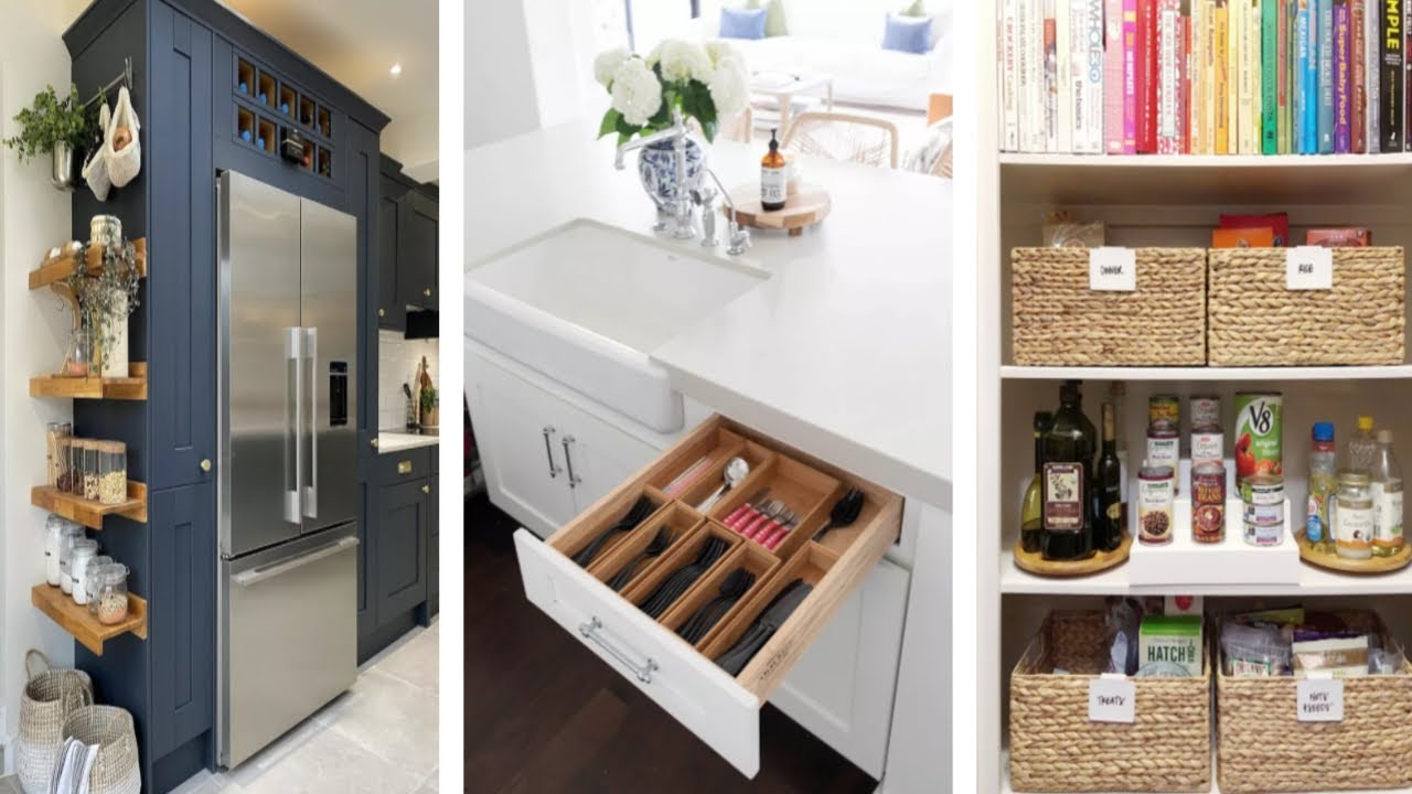 20 Genius Storage Ideas to Maximize Your Small Kitchen - YouTube