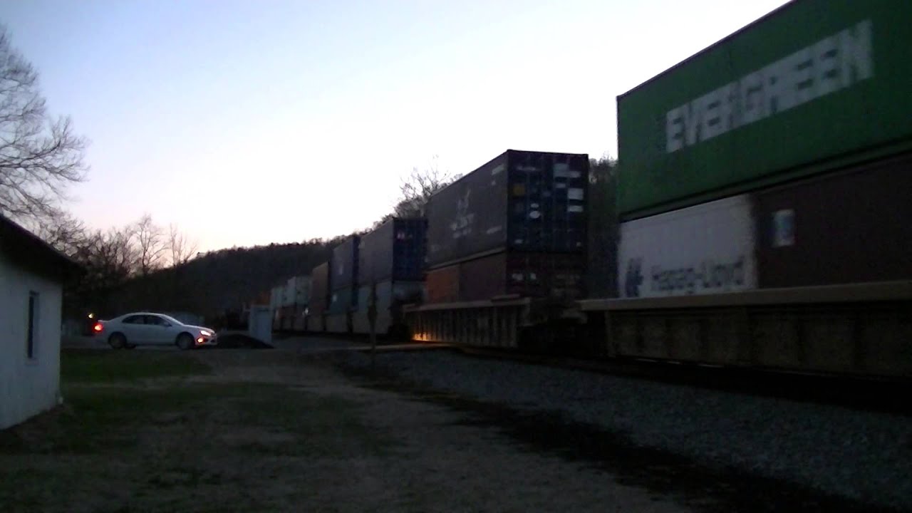 Dash 9 Leads NS I34 EB at Nightfall - YouTube
