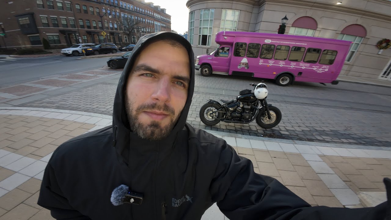 Triumph Bobber Moving Day | Coldest Ride of the Year? - YouTube