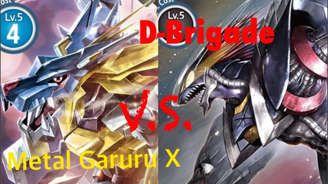 Digimon TCG D-Brigade VS Metal Garuru X (BT-10 Format) - YouTube