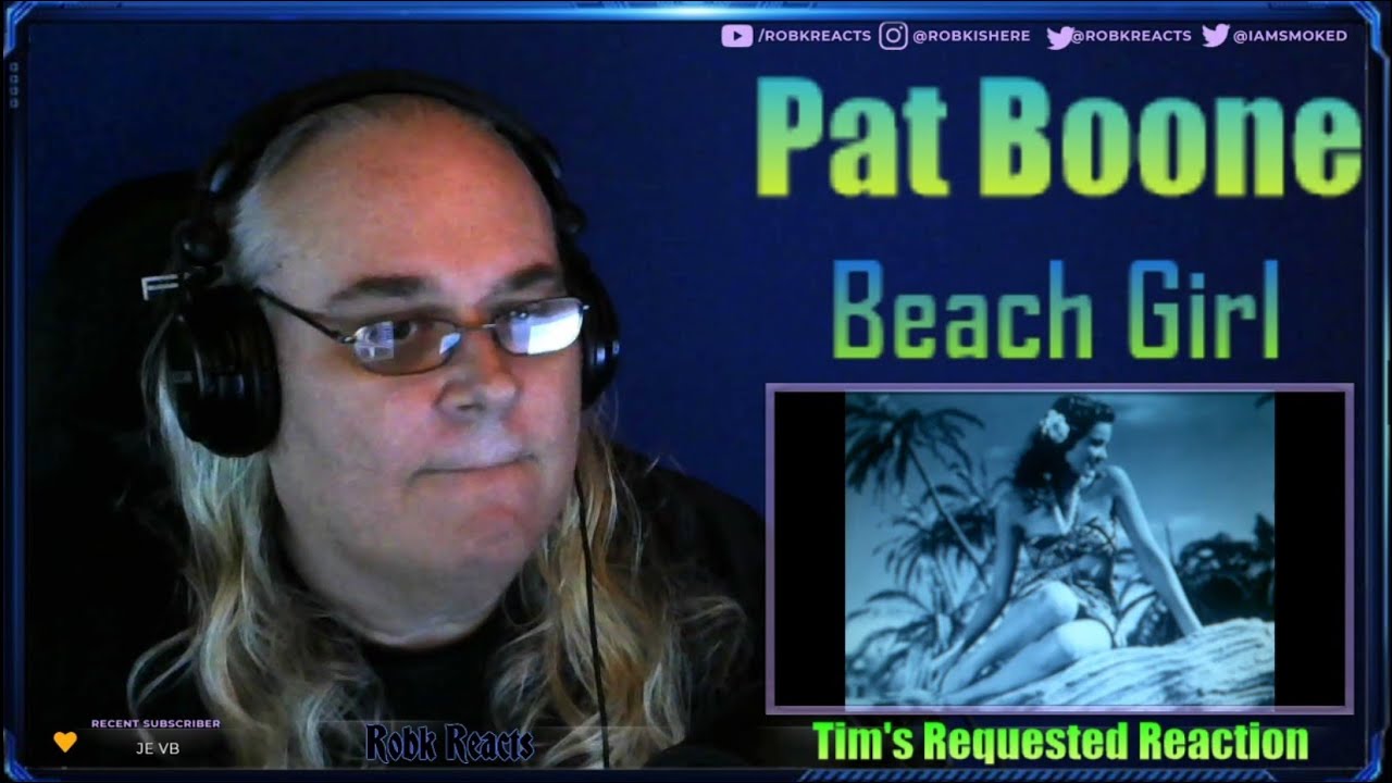 Pat Boone - First Time Hearing - Beach girl - Requested Reaction - YouTube