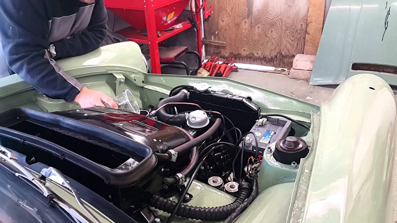 Ford Anglia first start after full rebuild. - YouTube