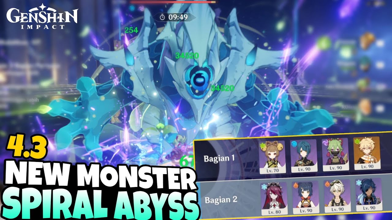 Line Up Monster Baru Spiral Abyss 4.3 (Tim Karakter B4) - Genshin ...