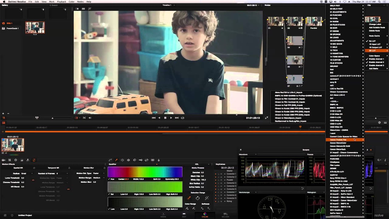how to do commercial advertisement colour grading - YouTube