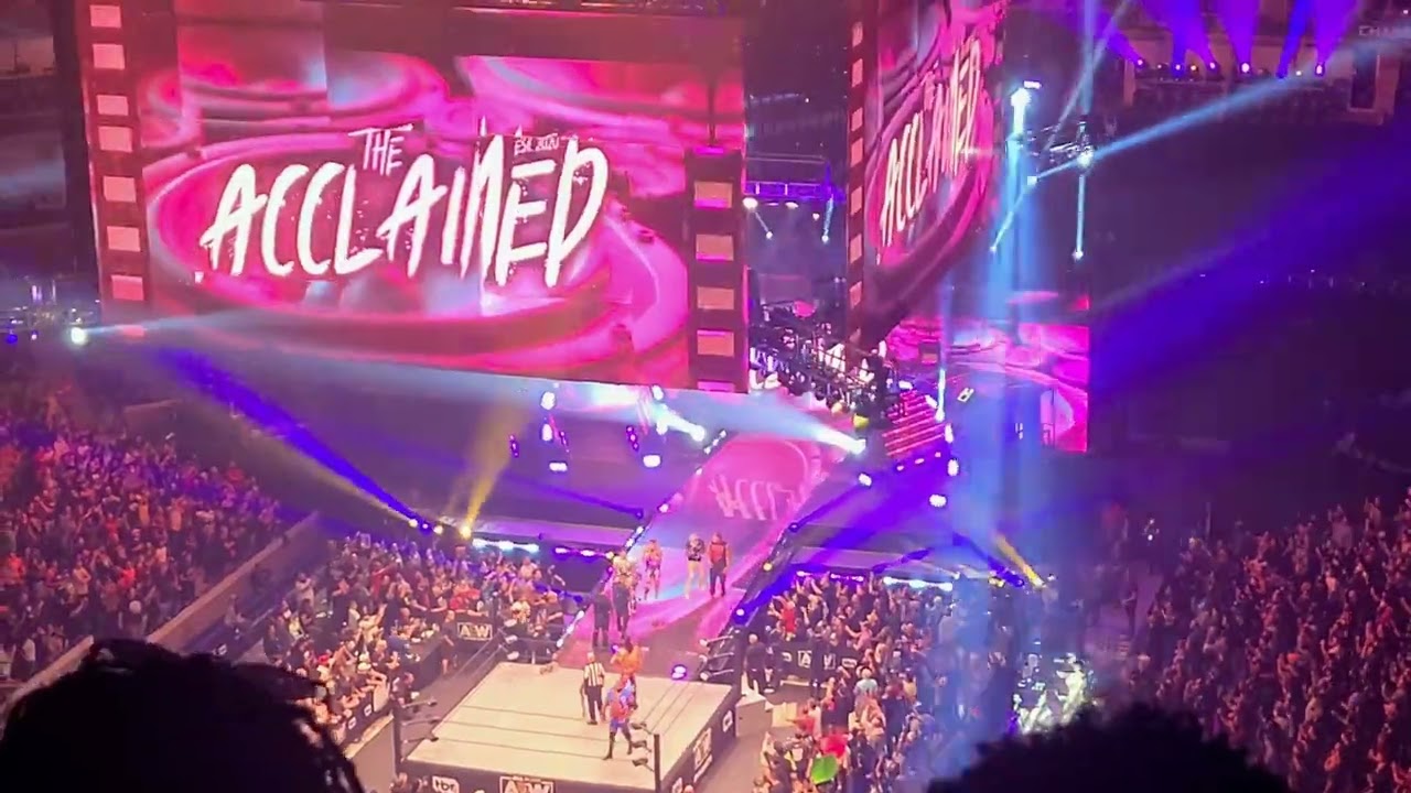 The Acclaimed entrance, AEW Dynamite Grand Slam, 9/21/22 LIVE CROWD ...