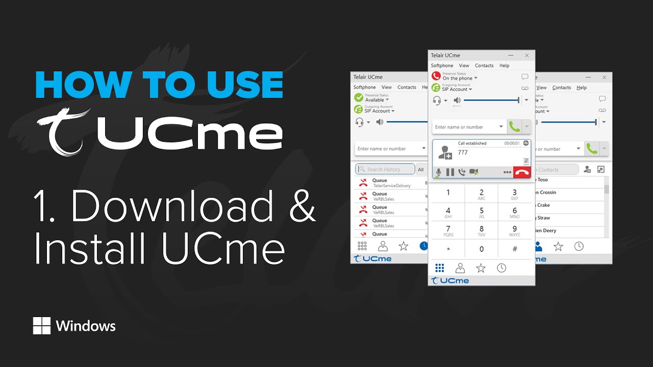 How to use UCme for Windows: 1. Download & Install UCme - YouTube