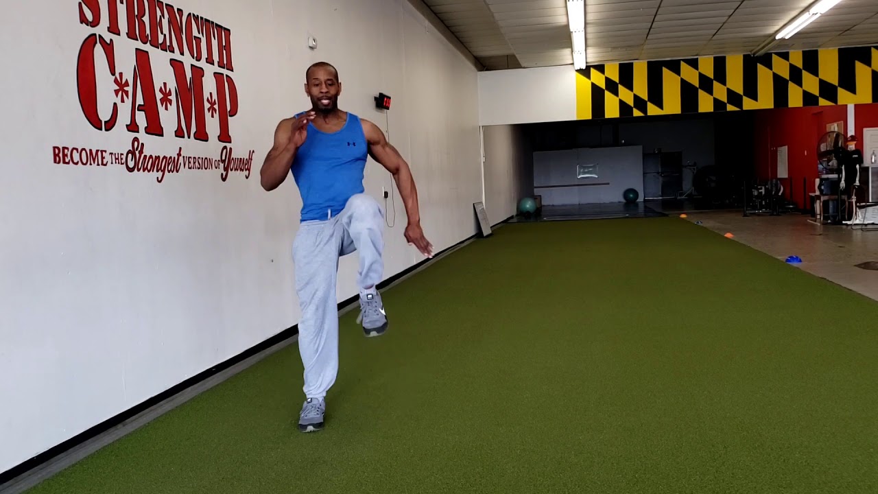 High knee sprint / jog - YouTube
