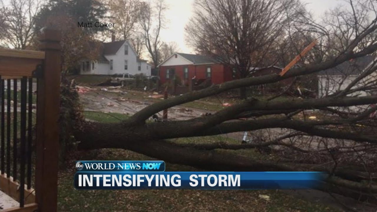 Storm brings Snow and Tornado Threats | ABC News - YouTube