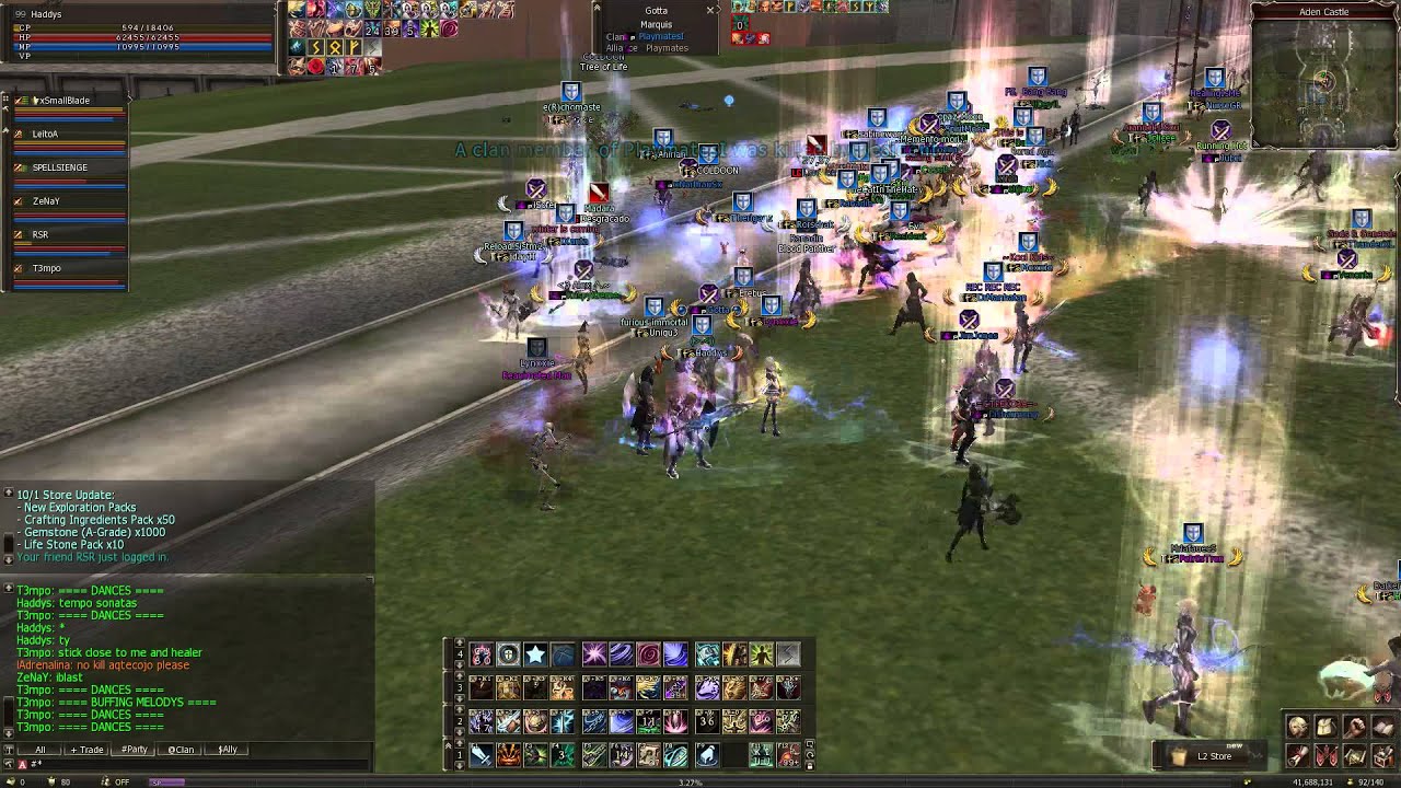 Lineage 2 siege aden clan Fs - YouTube