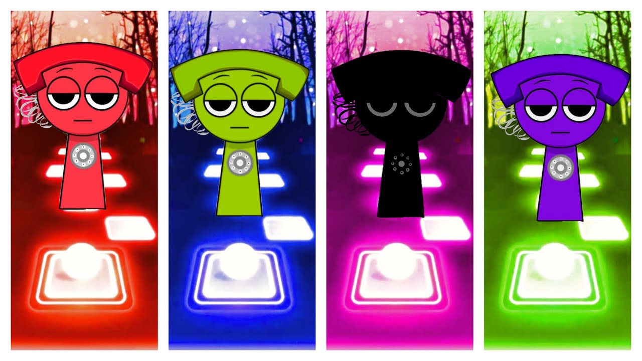 Sprunki red 🆚 Sprunki green 🆚 Sprunki black 🆚 Sprunki sky 💫who is best ...