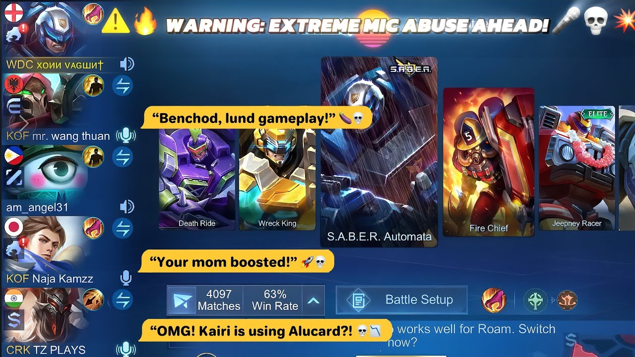 “Voice Chat Turned Into a WARZONE! 🎙️🔥 (Toxic Randoms Raging!)| MLBB ...