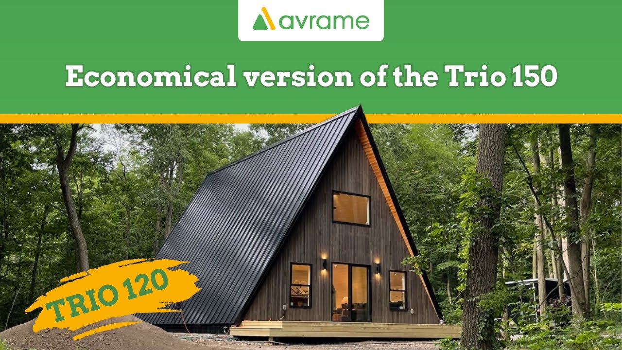 Avrame TRIO 120 | Perfect a-frame house for a family home - YouTube
