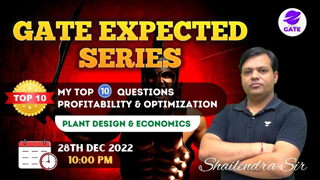 My Top 10 GATE Expected Questions | Profitability and Optimization ...