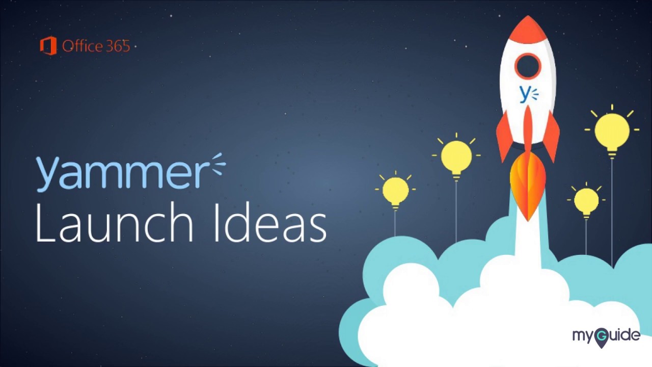 MyGuide: How to post an update in Yammer - YouTube