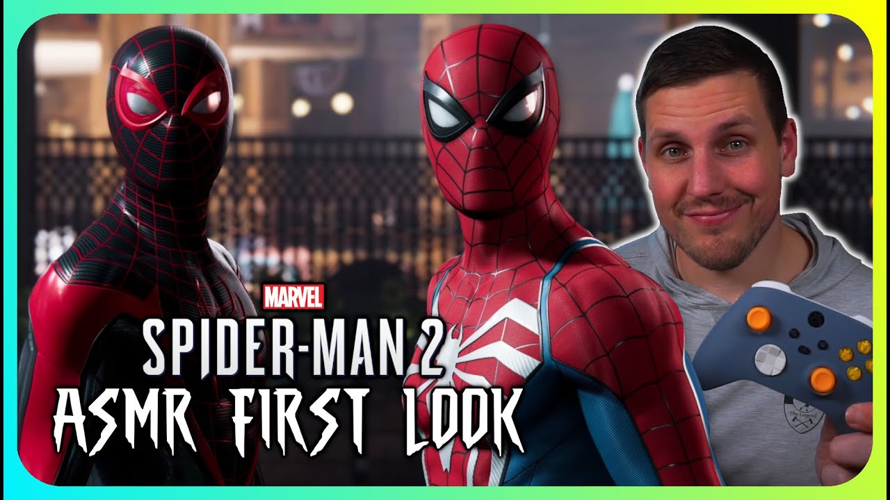 ASMR Gaming | A Relaxing Spider-Man 2 First Look! (Controller Sounds ...