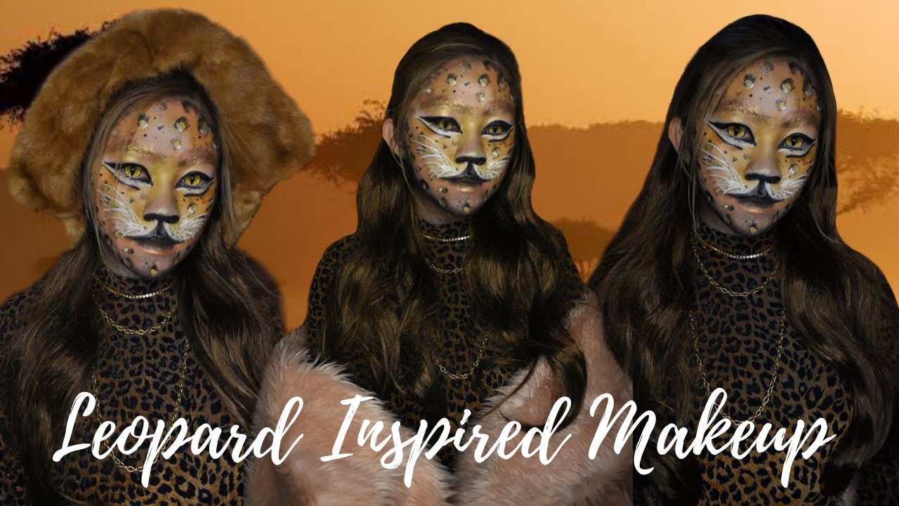 LEOPARD INSPIRED MAKEUP TUTORIAL 𝘳ꪖ᭙𝘳!! 🐆 - YouTube