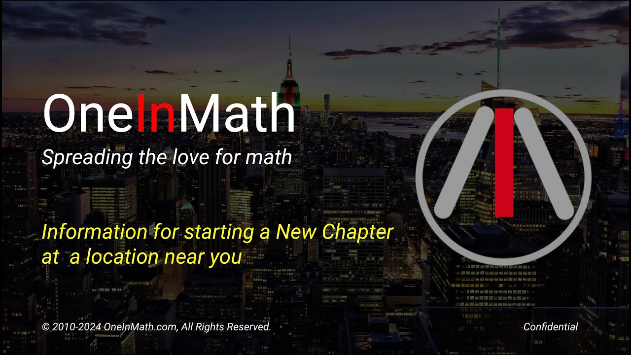 Information For Opening OneInMath Chapter At Your Local Library - YouTube