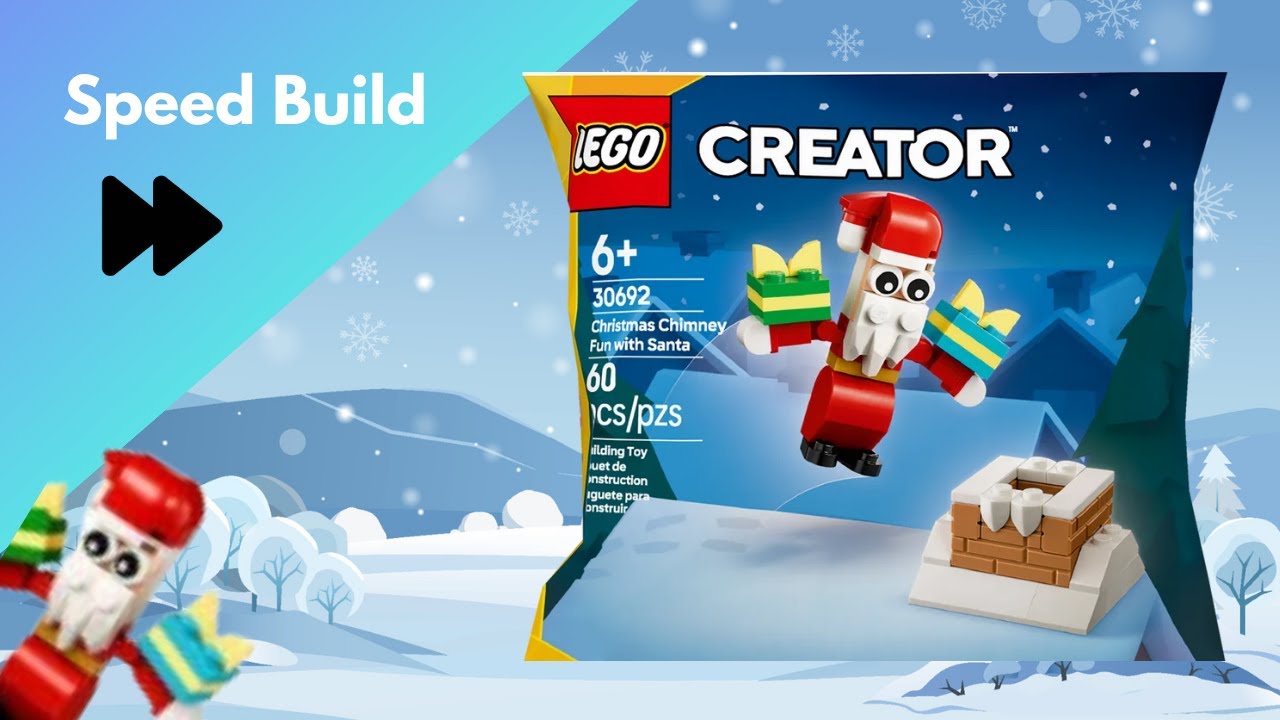 (SPEED BUILD!) Lego Creator: Christmas Chimney Fun with Santa! 30692 ...